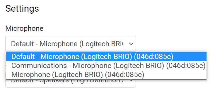 Default and communications devices
