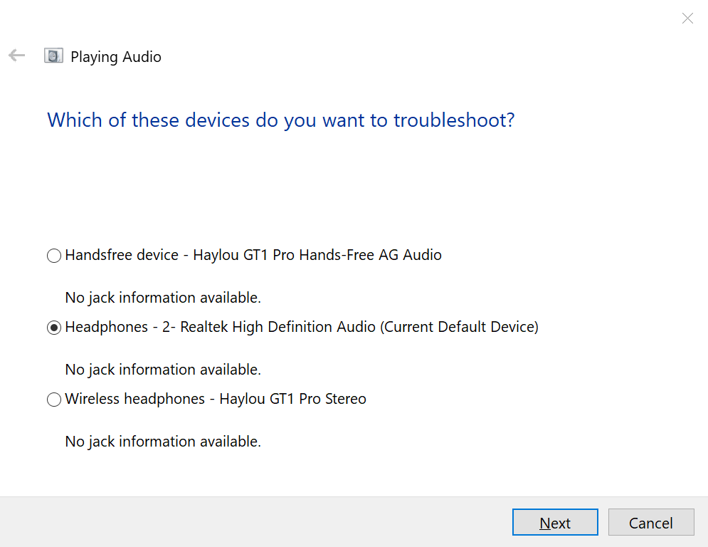 Why are headphones not working